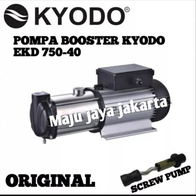 Jual POMPA KYODO EKD 750-40 SCREW PUMP booster RO 2000 GPD | Shopee ...