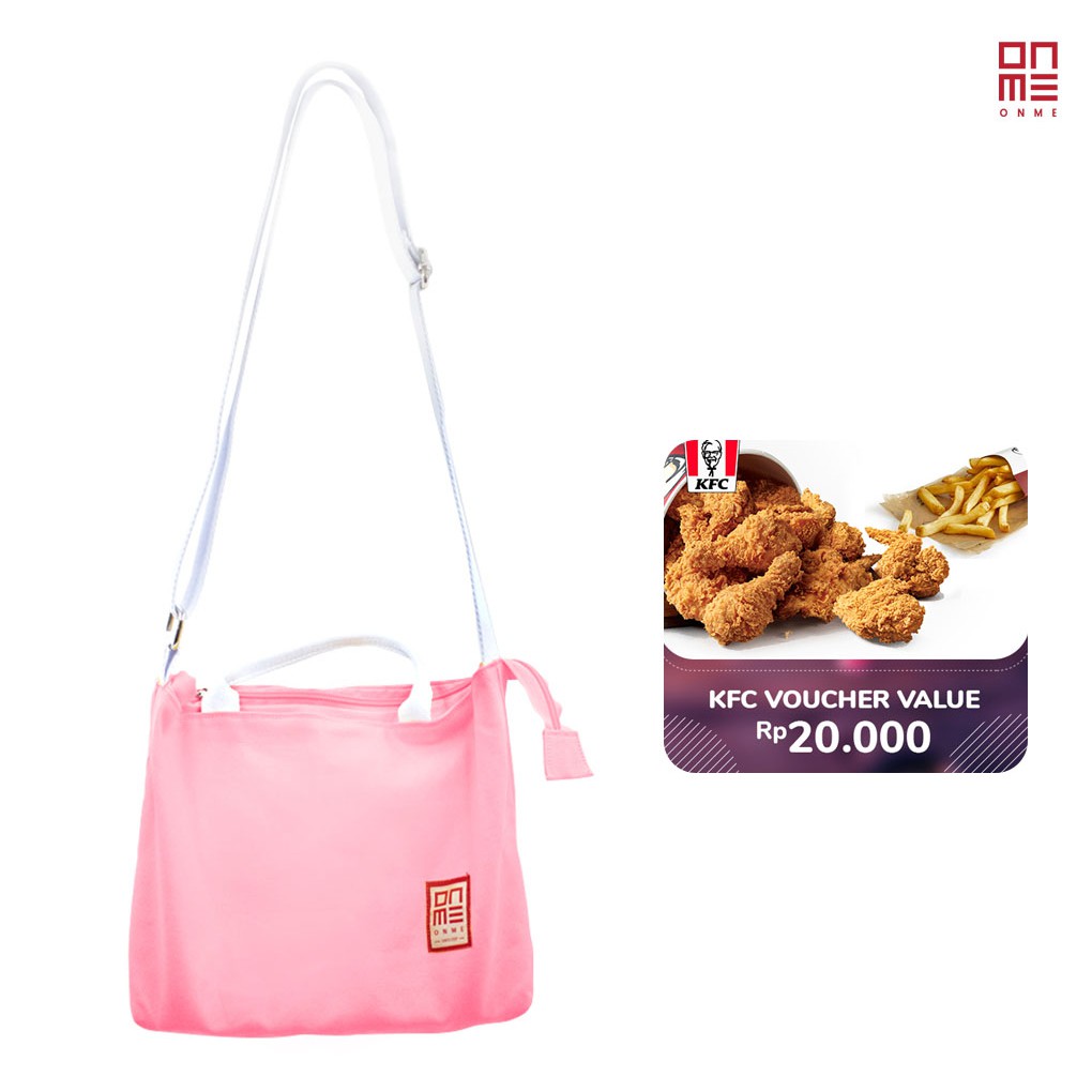 Jual SPECIAL PACKAGE OLIVE CASUAL HAND BAG - BABY PINK + VOUCHER KFC ...