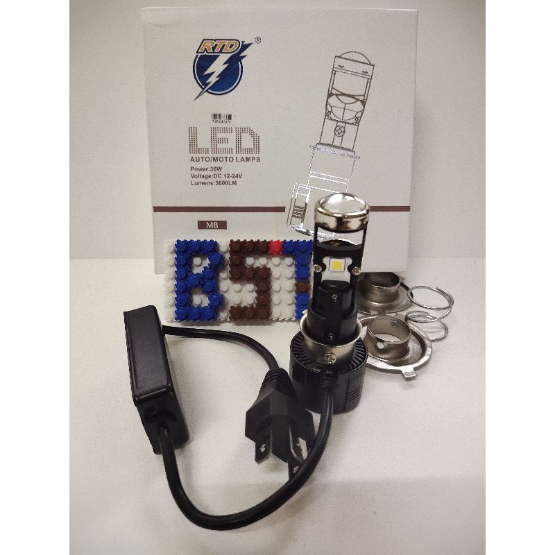 Jual lampu utama led RTD M8 PROJECTOR MINI H6 H4 HS1 PROJIE PROJI CUT ...