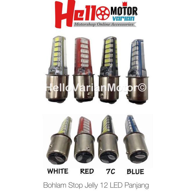 Jual Bohlam Stop Jelly Led 12 Mata Model Panjang | Shopee Indonesia