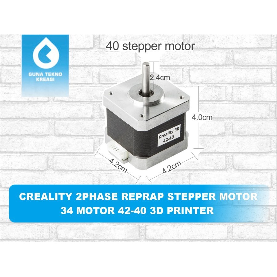 Jual CREALITY 2PHASE REPRAP STEPPER MOTOR 34 MOTOR 42-40 3D PRINTER ...