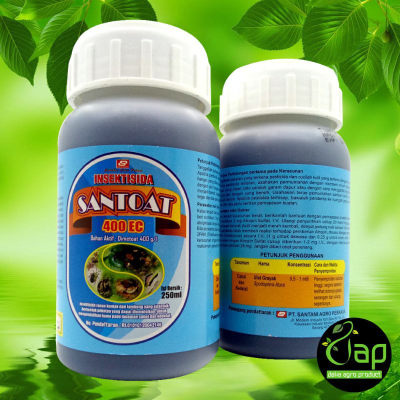 Jual INSEKTISIDA SANTOAT 400EC 250ML bahan aktif dimetoat | Shopee ...