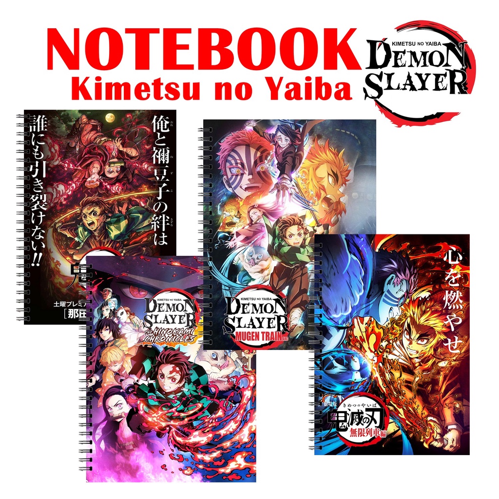 Jual Notebook Demon Slayer CUSTOM Anime Kimetsu No Yaiba A6 | Shopee ...