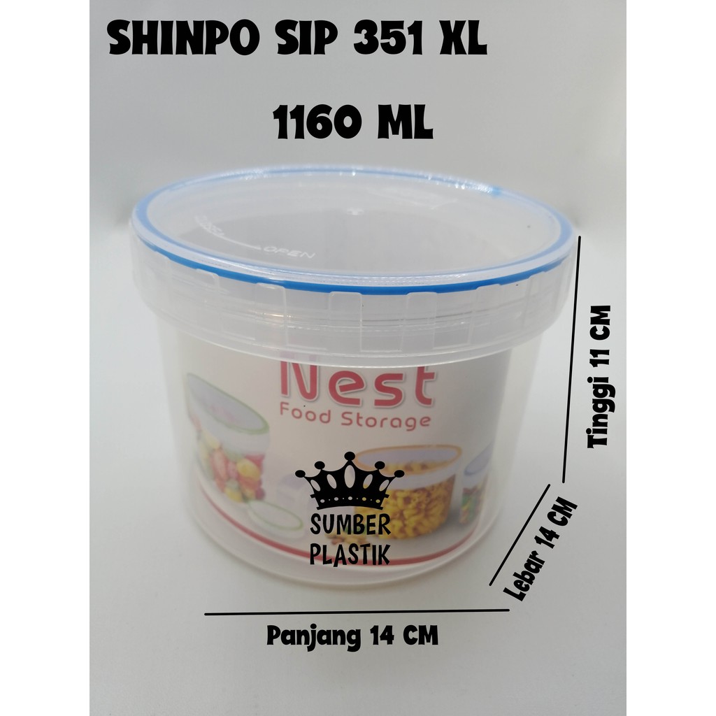 Jual Toples Serbaguna SHINPO SIP 351 XL 1160ML (1 Pcs) | Shopee Indonesia