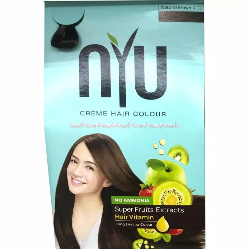 Jual NYU Cream Hair Colour Semir Rambut / Pewarna Rambut Sachet 20gr ...