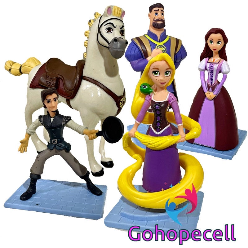 Jual Figure Rapunzel Set Isi 5 Pcs Dysney Princess Rapunzel Queen King ...