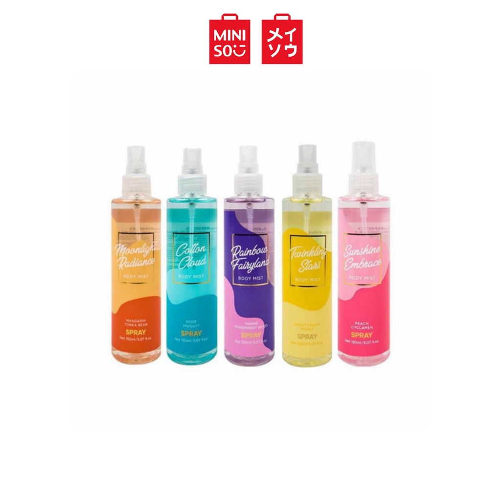 Jual Miniso Denpasar Body Mist Cotton Cloud Moonlight Radiance Sunshine ...