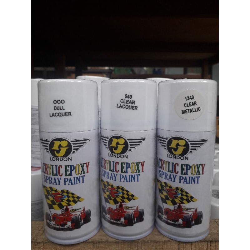 Jual pilok pilox cat semprot Rj pernis bening clear metalik doff dop ...