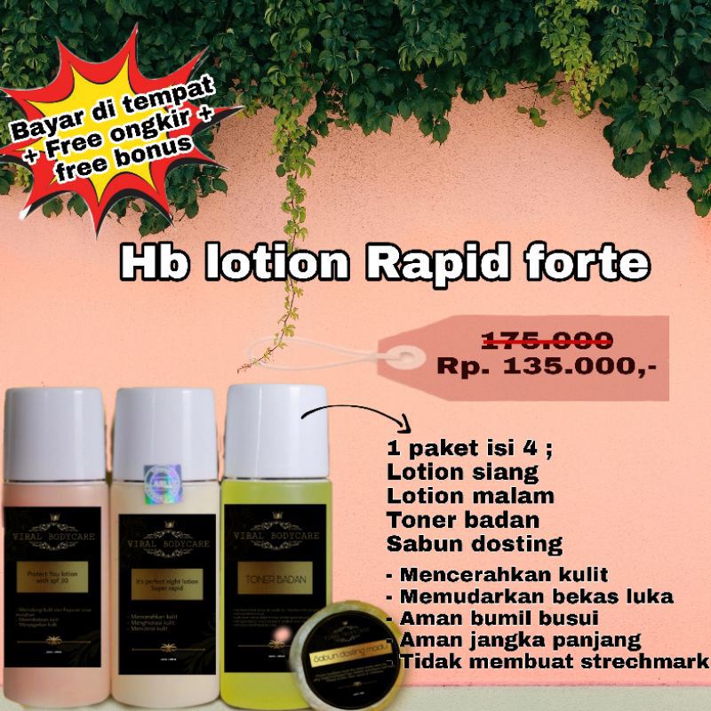 Jual Paket lengkap rapid Forte viralbodycare | Shopee Indonesia
