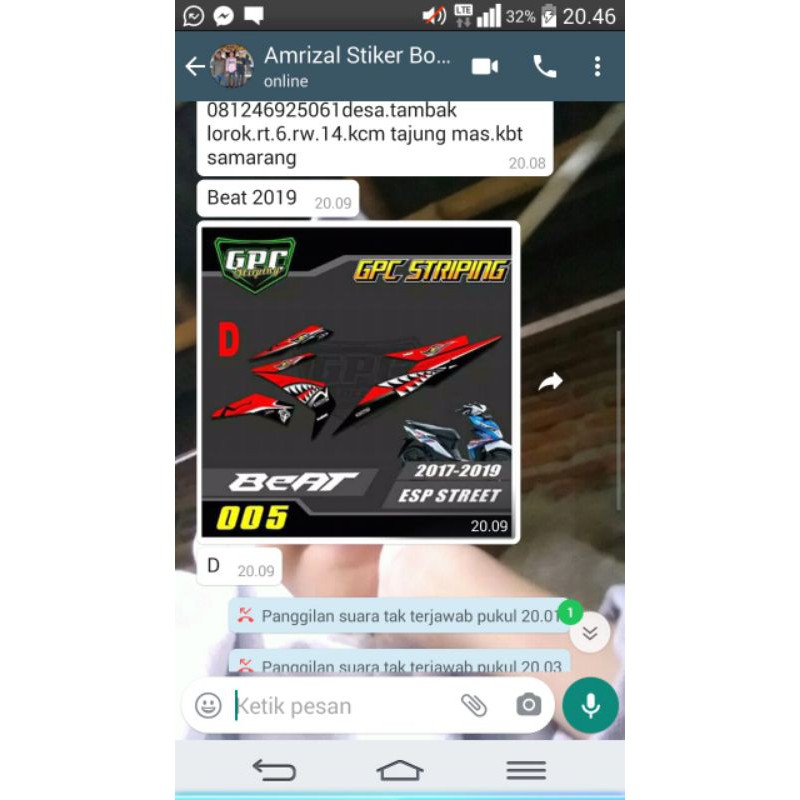 Jual STRIPING STIKER BODY BEAT | Shopee Indonesia