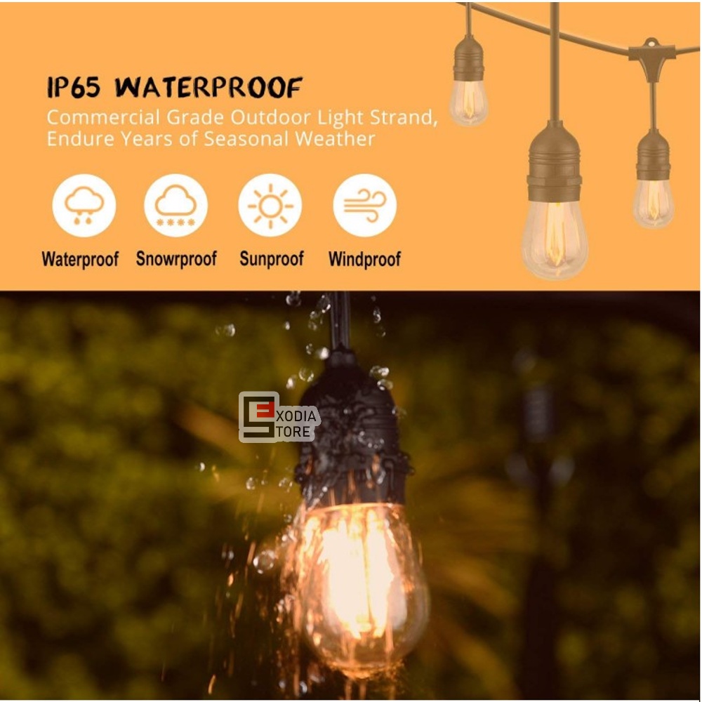 Jual Lampu Gantung Kabel Filamen SNI Waterproof Kabel 10 Meter 10 ...