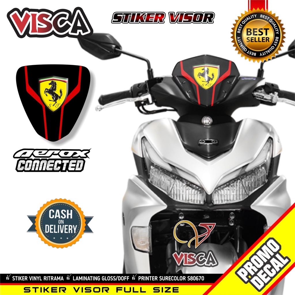 Jual Stiker Aerox Connected Stiker Aerox 155 Keren Visor Aerox 155 ...