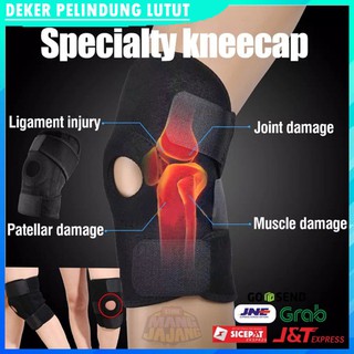 Jual DEKER LUTUT ALAT TERAPI PELINDUNG LUTUT KNEE SUPPORT KNEE PAD PATELLA TERBUKA | Shopee ...