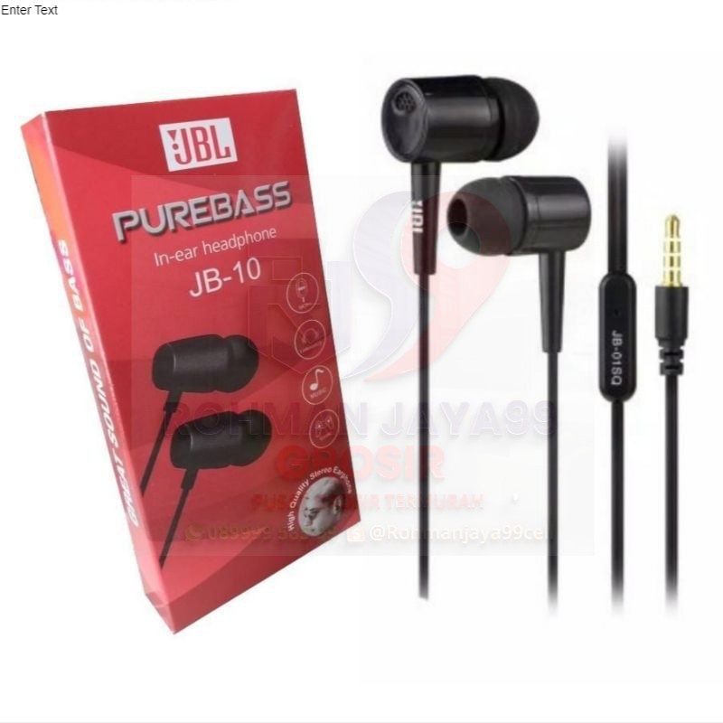 Jual PROMO HARGA FLASHSALE TER MURAH PROMO NEW HEADSET JBL JB-10 ...
