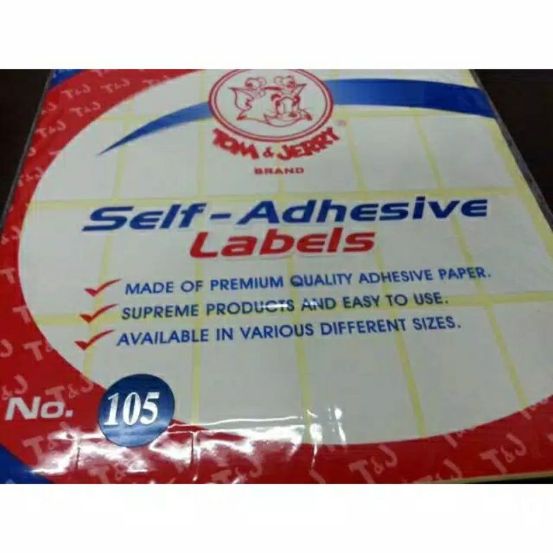 Jual Tom and jerry label 105 T&j labels no. 105 self-adhesive 1Pack ...