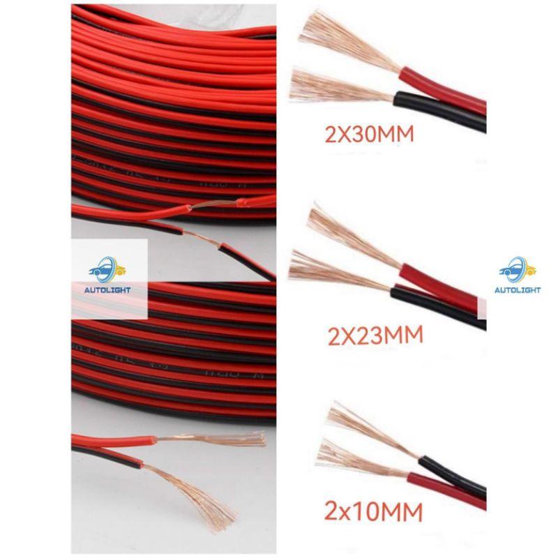 Jual Kabel Serabut Merah Hitam Isi 2(2X30MM)Kabel DC Meteran | Shopee ...
