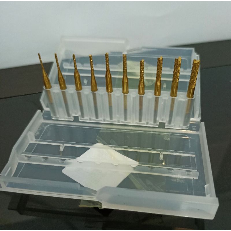 Jual Mata Bor Micro Tungsten Carbide Cnc Pcb Router Milling Graver ...