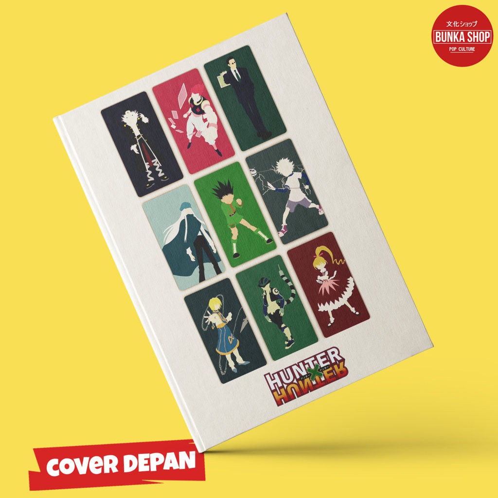 Jual Note Book Hardcover Anime Hunter x Hunter Ukuran A5 Buku Tulis ...