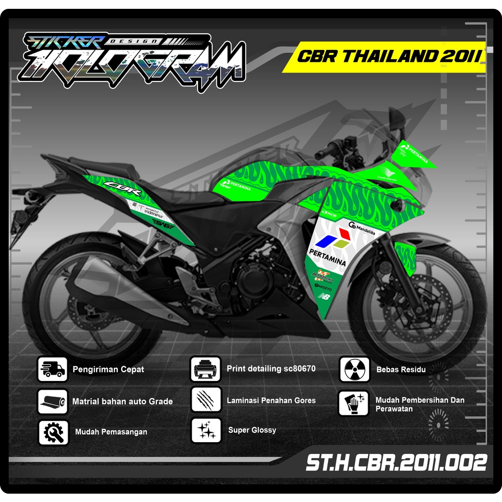 Jual CBR STICKER STRIPING CBR CBU THAILAND STIKER MOTOR HONDA CBR 2011 THAILAND LIST VARIASI ...
