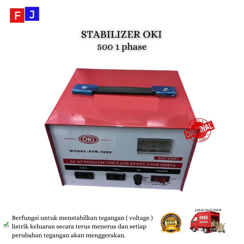 Jual OKI Stabilizer 500 1 phase | Shopee Indonesia