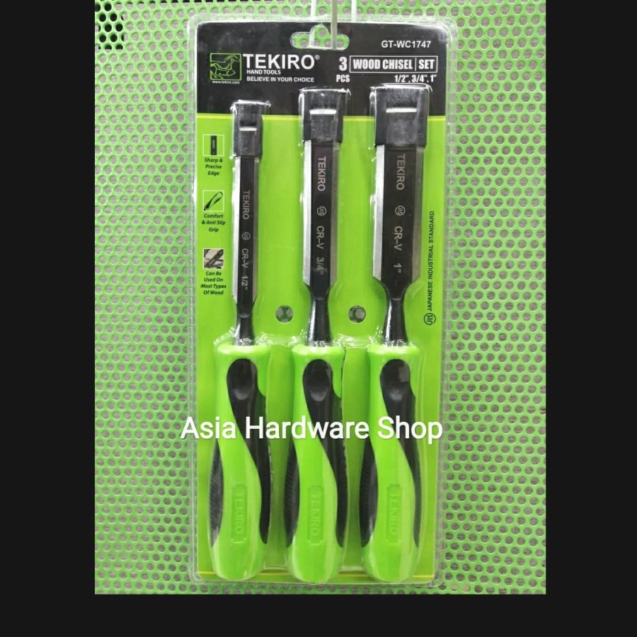 Jual Pahat Kayu Set 3 Pcs Tekiro Wood Chisel Pahat Ukir Tekiro 1" 1/2 ...
