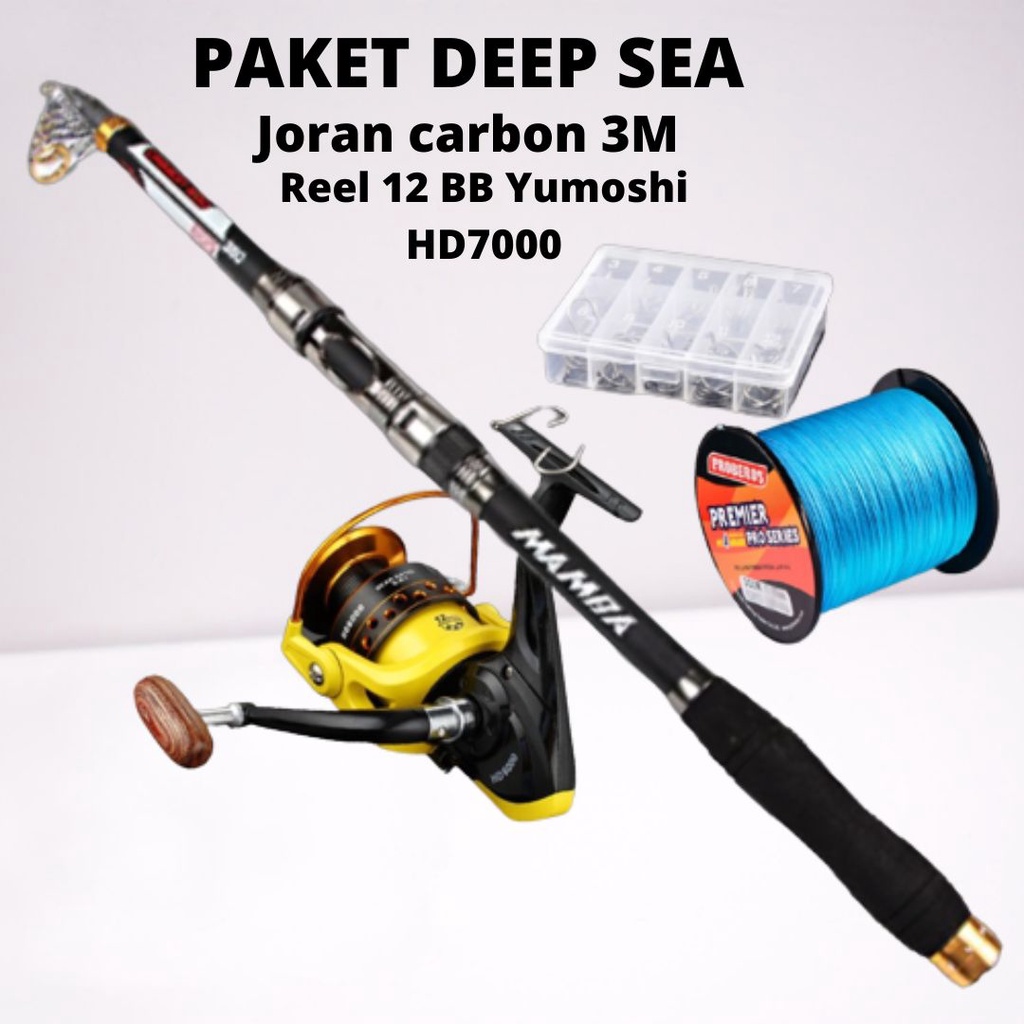 Jual PAKET MANCING MANIA SATU SET JORAN MAMBA 3M DAN RL YUMOSHI ...