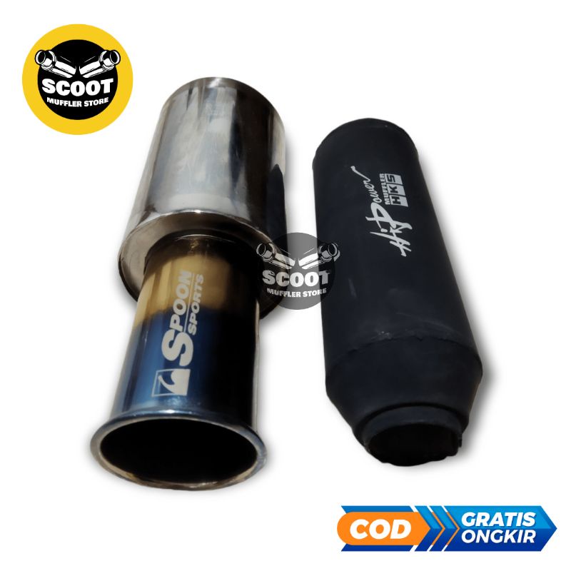 Jual Knalpot Mobil Racing Spoon Sport + Resonator Suara Padet Bulet ...