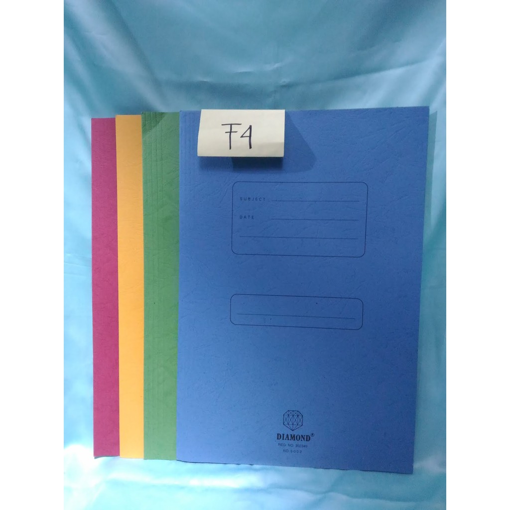 Jual Map Kertas Diamond Polos 5002 Biru Hijau Kuning Merah isi 10pcs ...