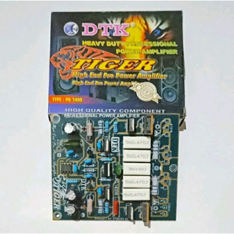 Jual kit profesional power amplifier 1400w mono Tiger DTK | Shopee Indonesia