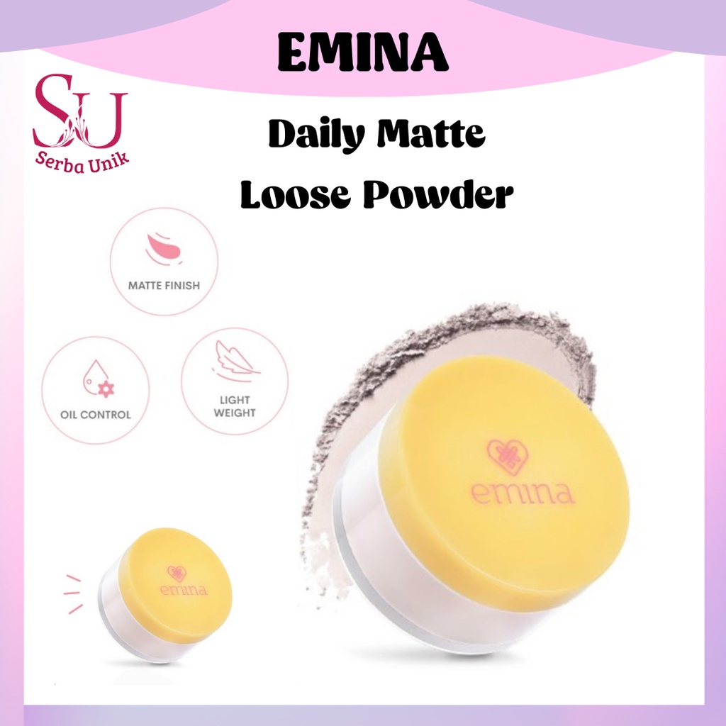 Jual Emina Daily Matte Loose Powder 20g | Bedak Tabur | Shopee Indonesia