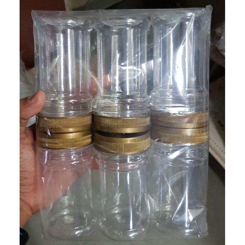 Jual Botol - Toples Plastik N2 Tebal 160ml isi 6 pcs | Shopee Indonesia