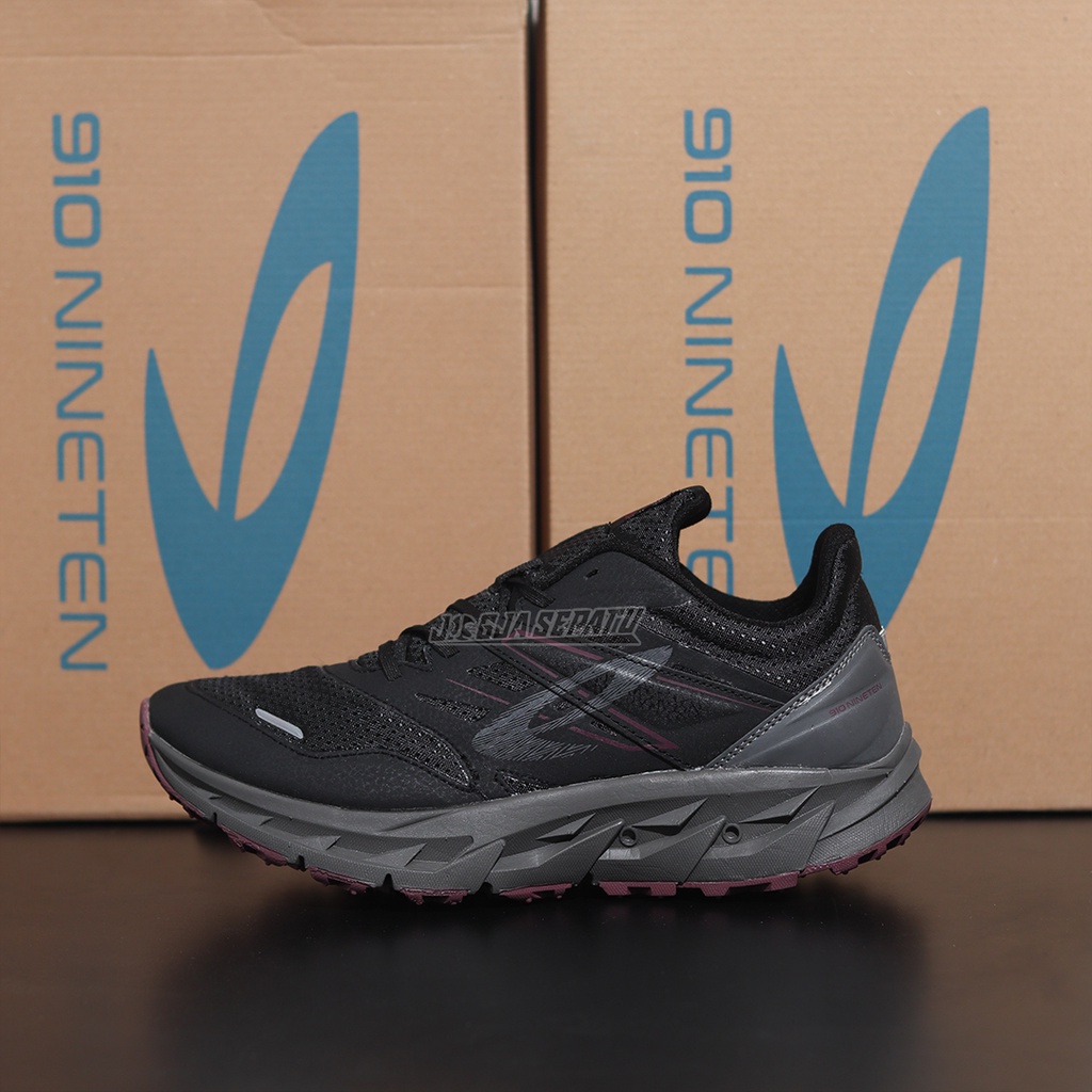 Jual 910Nineten Sepatu Running Yuza Evo - Hitam/Burgundy/Abu-Ash ...