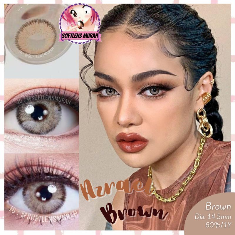Jual AZRAEL Brown softlens arabian mirip matake teresa lebih nyaman ...