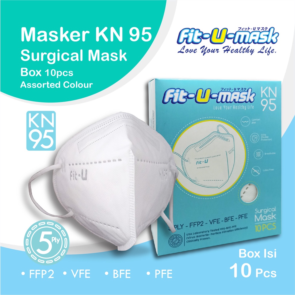 Jual Fit-U Mask KN95 Box isi 10Pcs | Shopee Indonesia