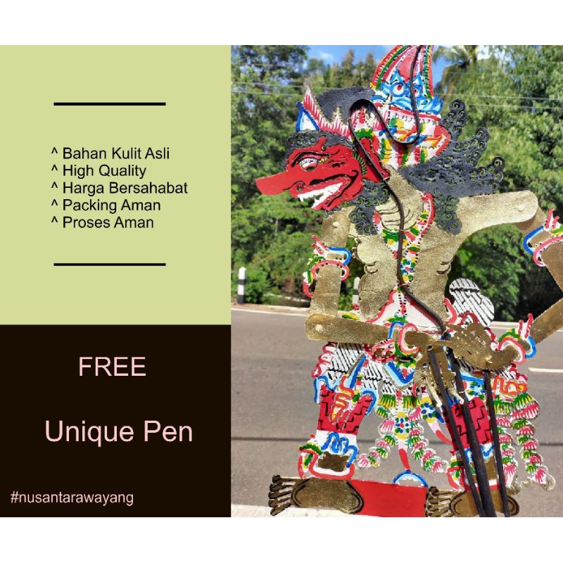 Jual Wayang Kulit Patih Sekipu Standar Dalang | Shopee Indonesia