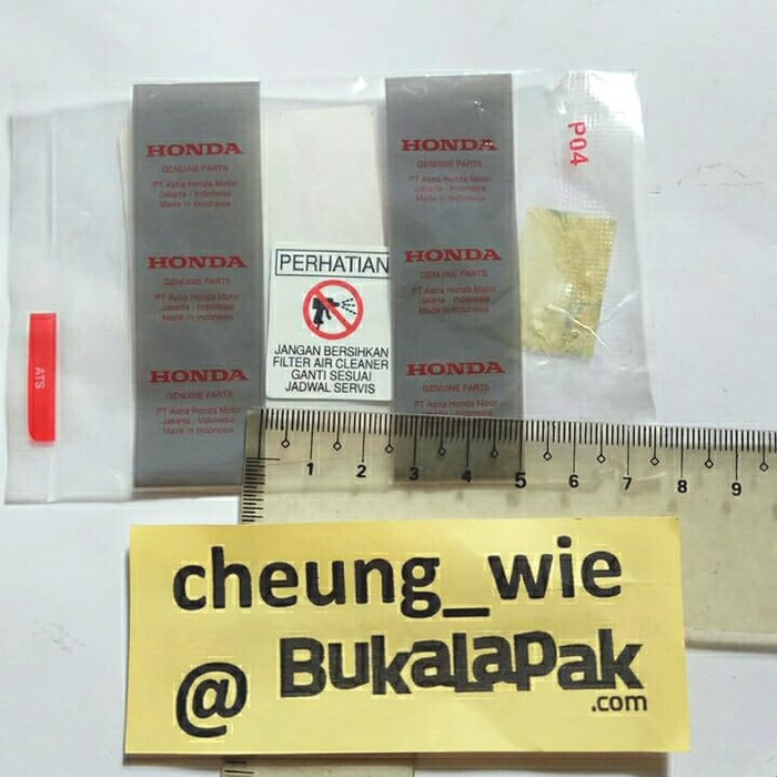 Jual 87509KWWA40 LABEL A/C ELEMENT NOTICE Stiker Warning Label Filter ...