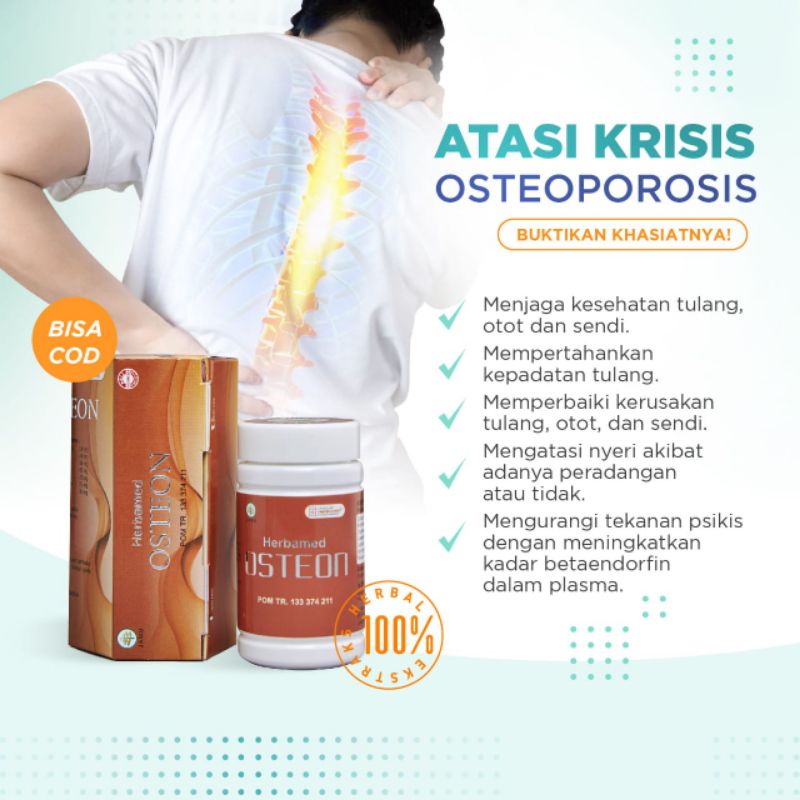 Jual OSTEON OBAT OSTEOPOROSIS NUTRISI SENDI & TULANG OBAT PATAH TULANG ...