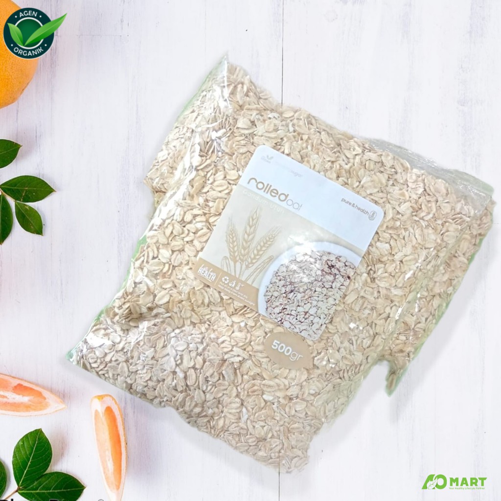 Jual Rolled Oat (Gandum Utuh)-Pure & Health 500gr | Shopee Indonesia