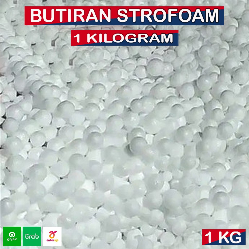 Jual Butiran Styrofoam, Styrofoam Butiran 1Kg / Isi Bean Bag Butiran ...