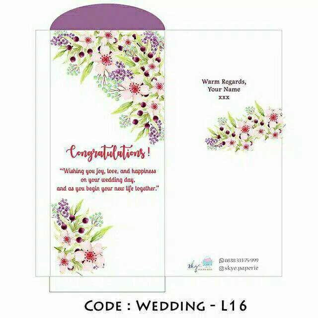 Jual Custom Wedding Envelope Amplop Angpao Nikahan Kondangan Custom ...