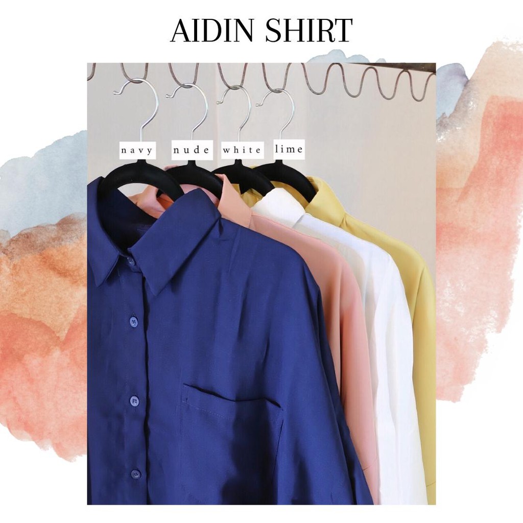 Jual Aidin Oversize Shirt | Shopee Indonesia