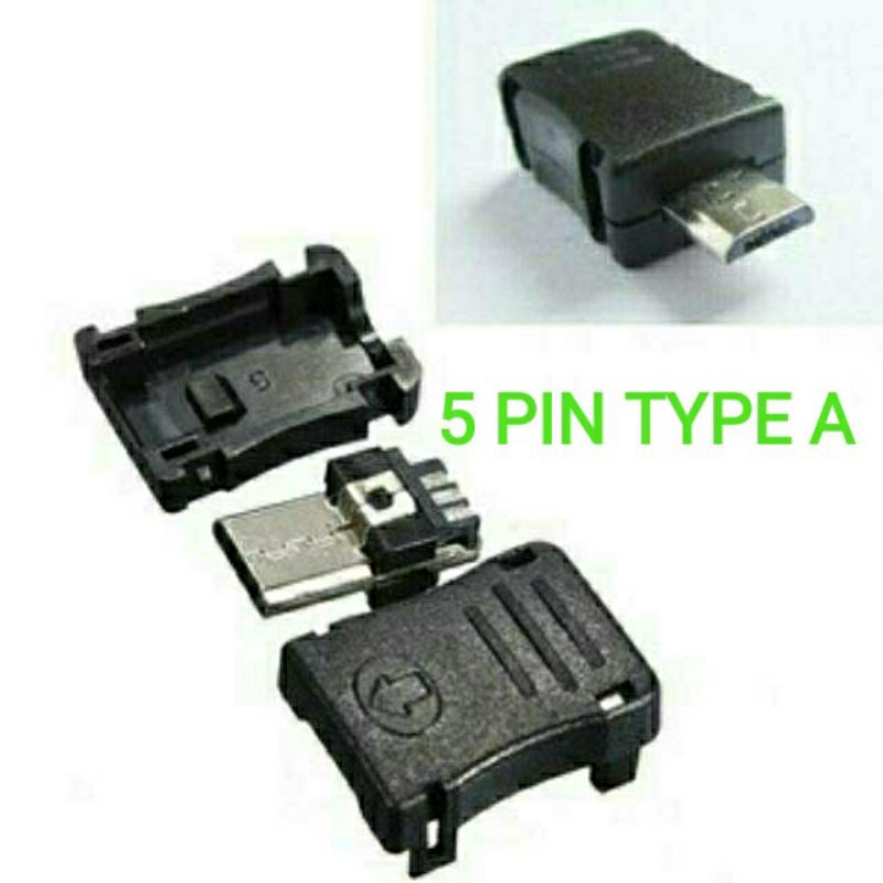 Jual Konektor mikro usb micro usb connector 5 pin male | Shopee Indonesia