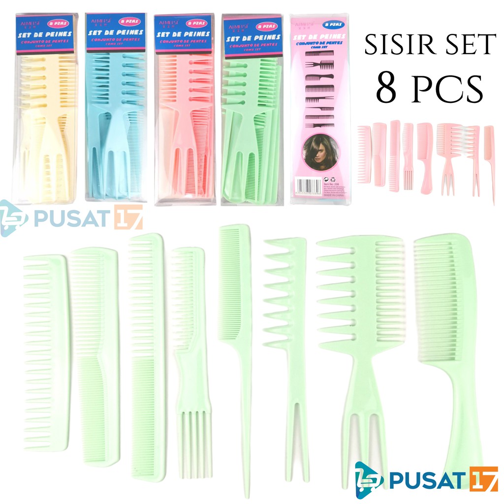 Jual SISIR RAMBUT SET 8 PCS / SISIR RAMBUT STYLING / SISIR RAMBUT SALON ...