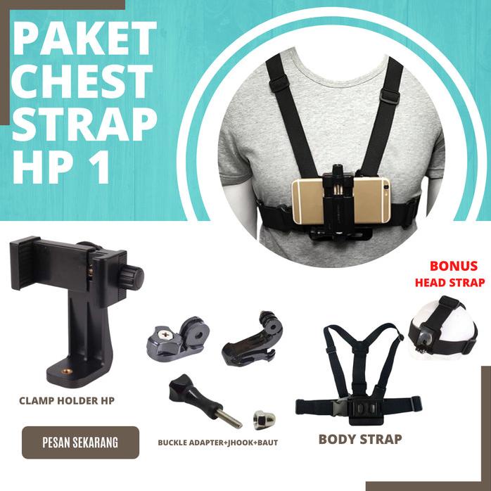 Jual Body Strap Hp Dada Chest Strap Smartphone With Holder Hp 1/4 ...