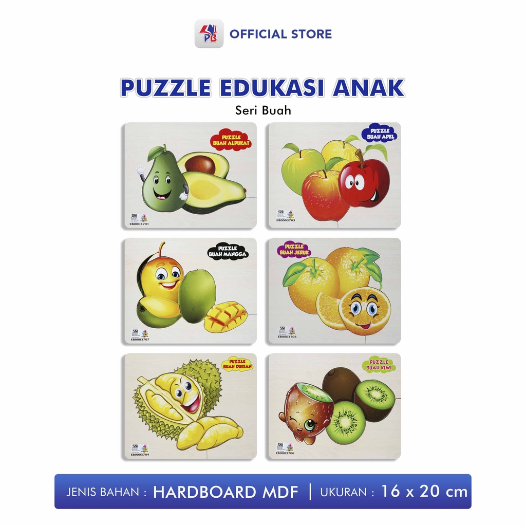 Jual Puzzle Edukasi Anak / Puzzle Kayu / Puzzle Anak Seri Buah Jeruk ...