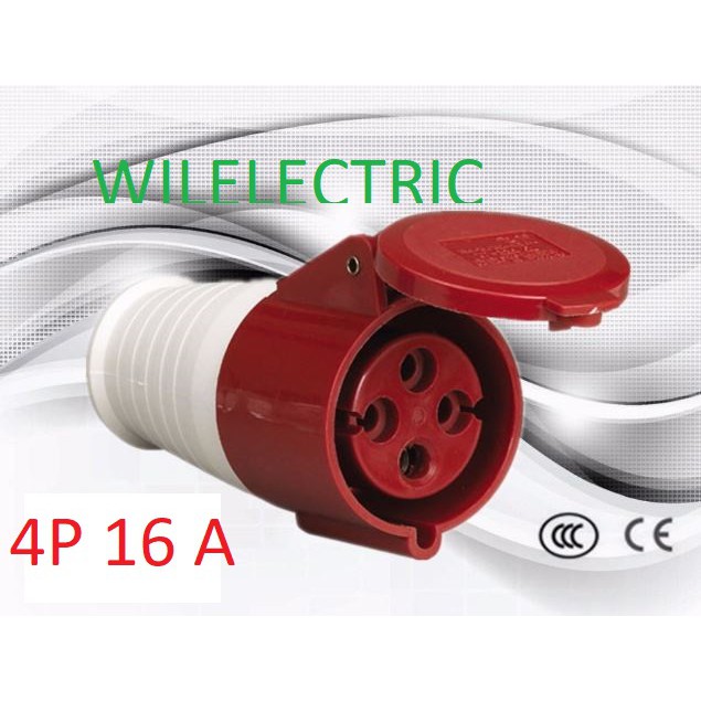Jual Stop kontak mobile socket 4P 16A / 16 A industri socket kapal ...