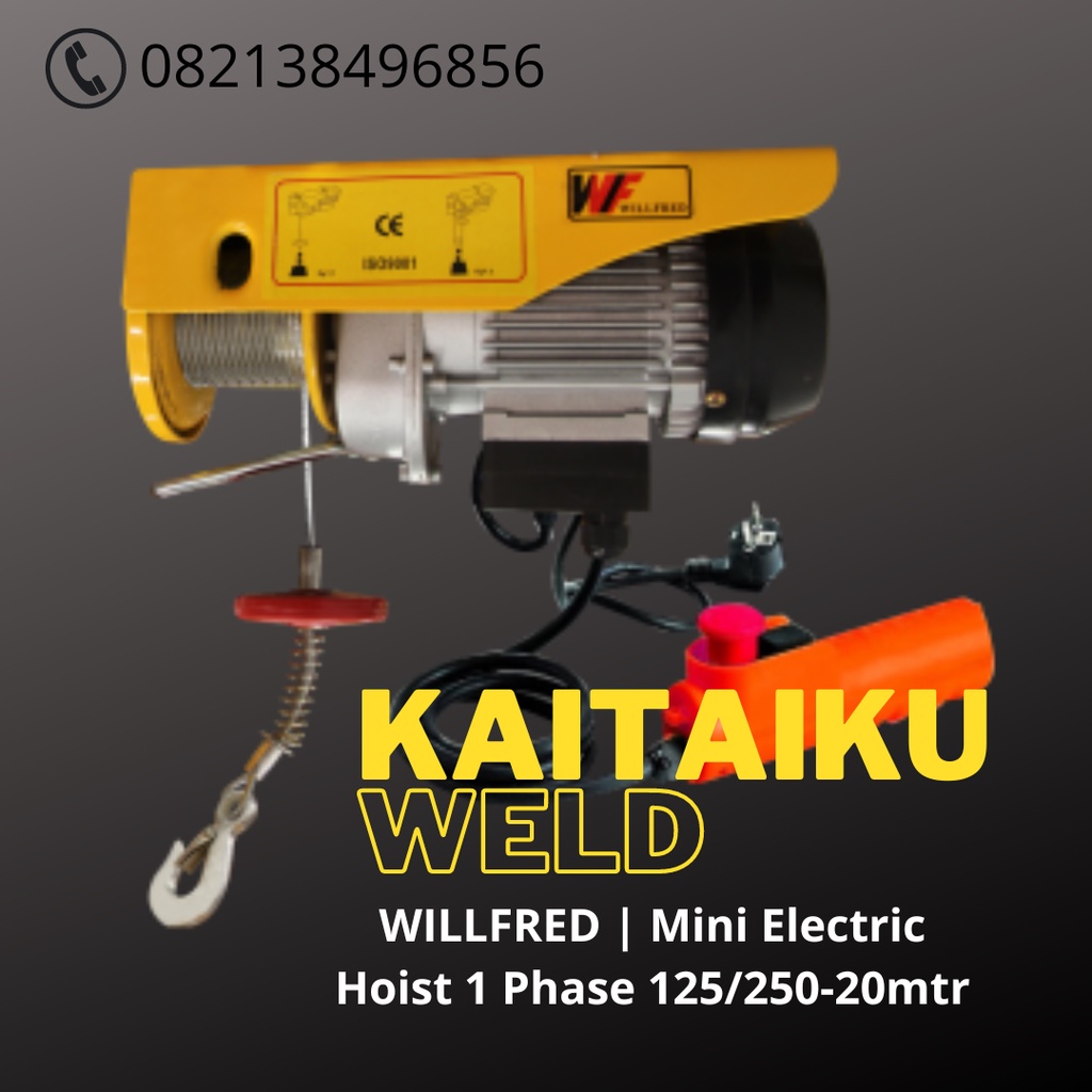 Jual MINI ELECTRIC HOIST 1PHASE 125/250-20METER (Mesin Katrol Elektrik ...