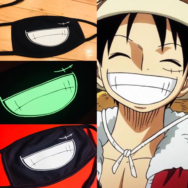 Jual MASK Anime Onepiece Monkey D Luffy - Masker GLOW IN THE DARK ...