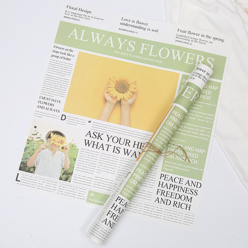 Jual FLOWER WRAPPING MAGAZINE PAPER CRAFT KRAFT ESTETIK kertas kado ...