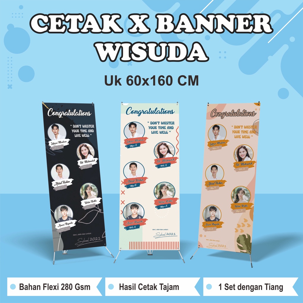 Jual X BANNER WISUDA MURAH | Shopee Indonesia